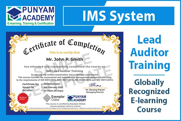 IMS Certification Consultancy in India